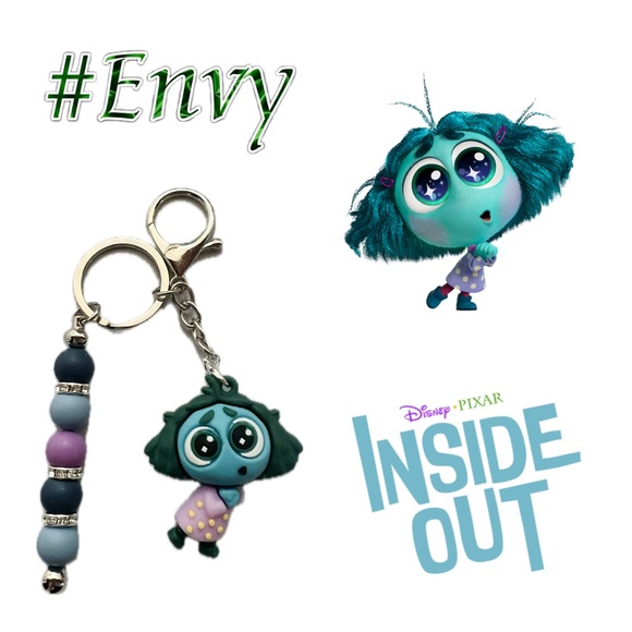Toys | Inside Out Envy Keychain Blue And Purple | Poshmark